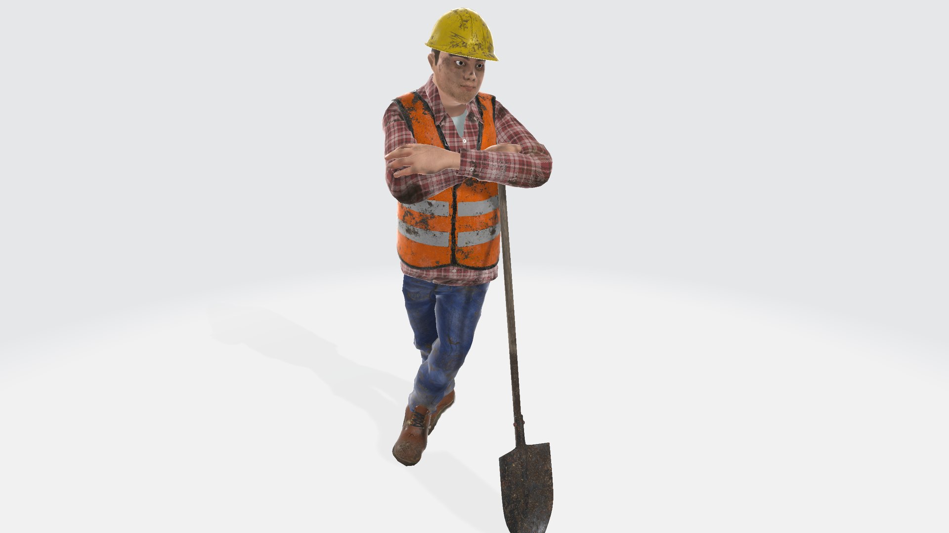 3D Construction Worker Model - TurboSquid 2413290