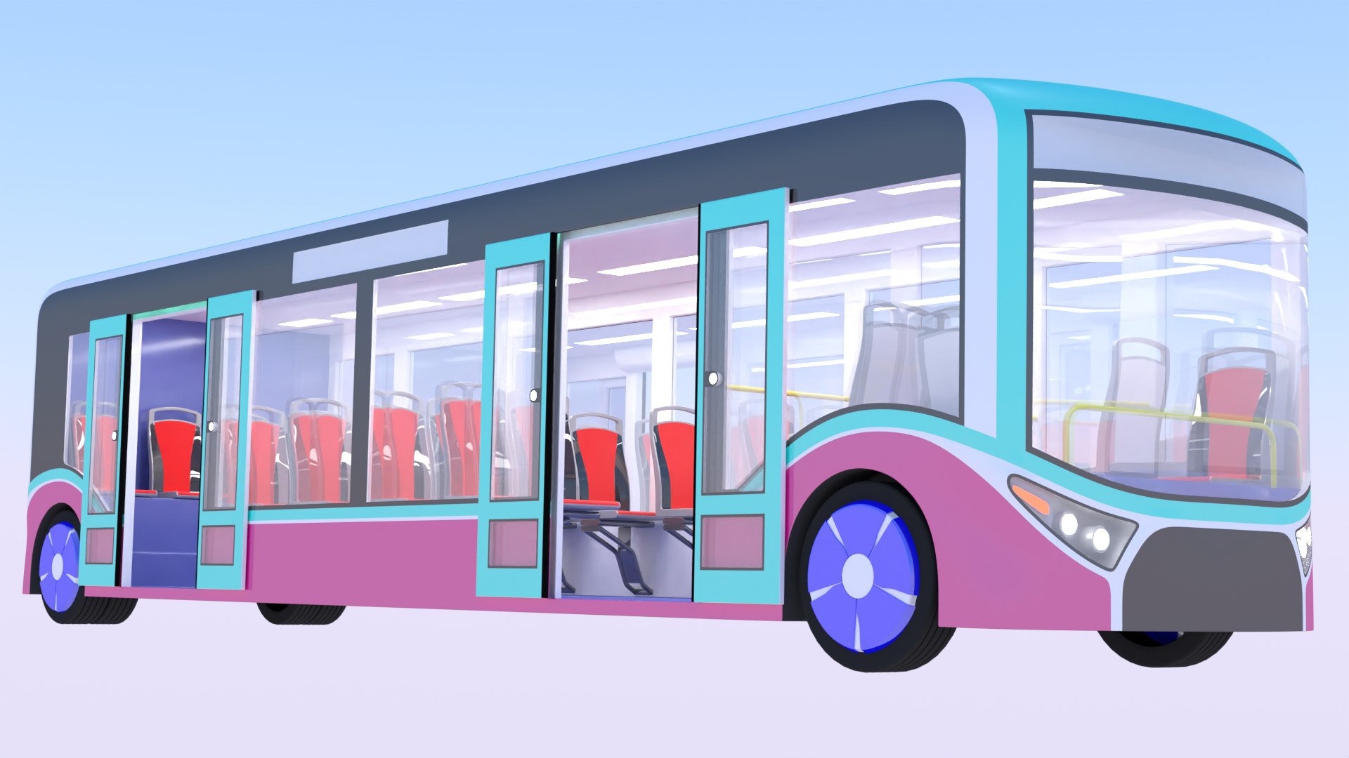 Modern and older city bus 3D model - TurboSquid 2101089