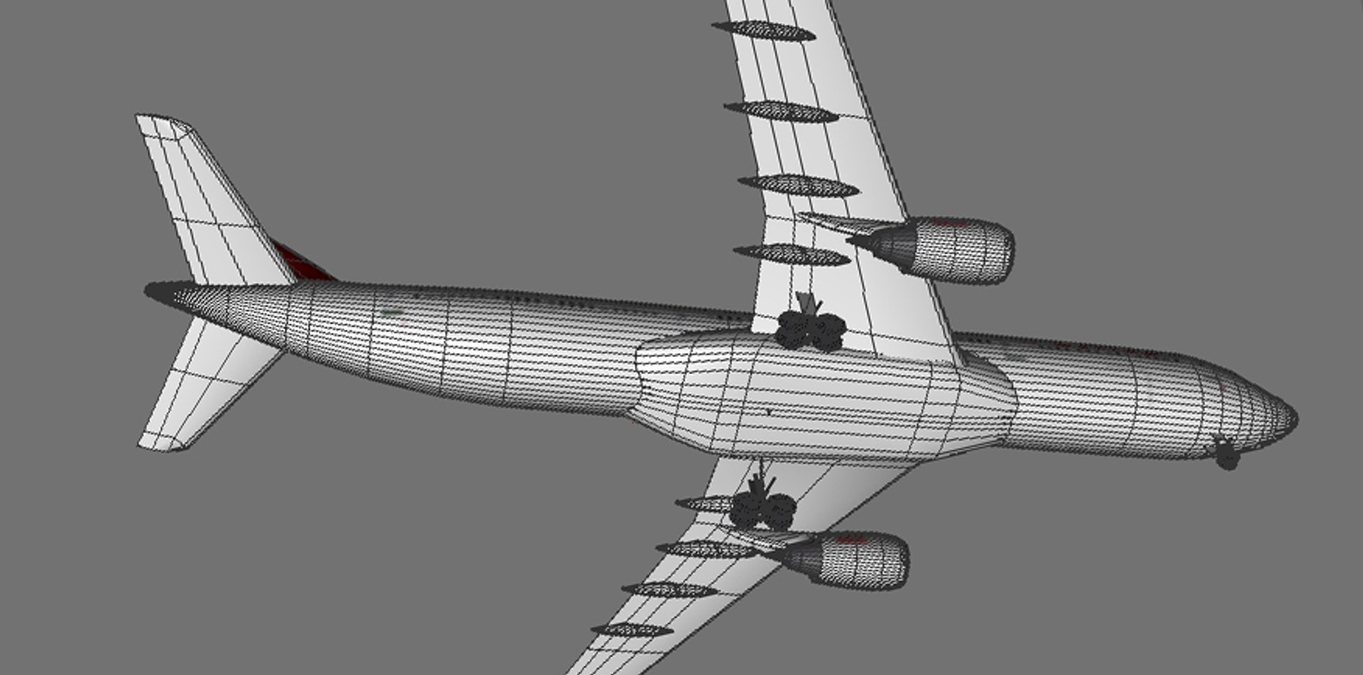 Airplane Airbus A330 3d C4d