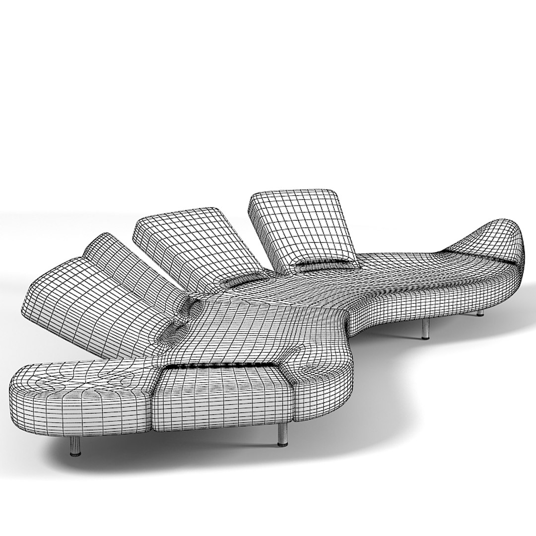 Edra Flap Sofa 3d Model