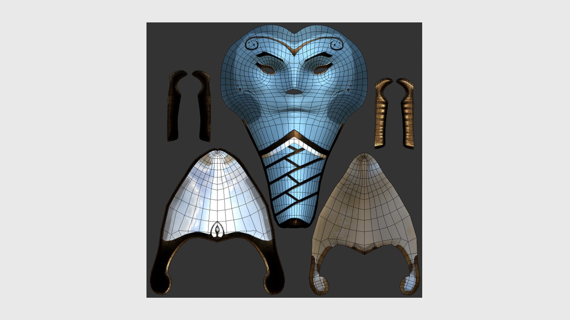 3D Osiris Mask A06 - Egyptian Gods Character Clothing - TurboSquid 2217400