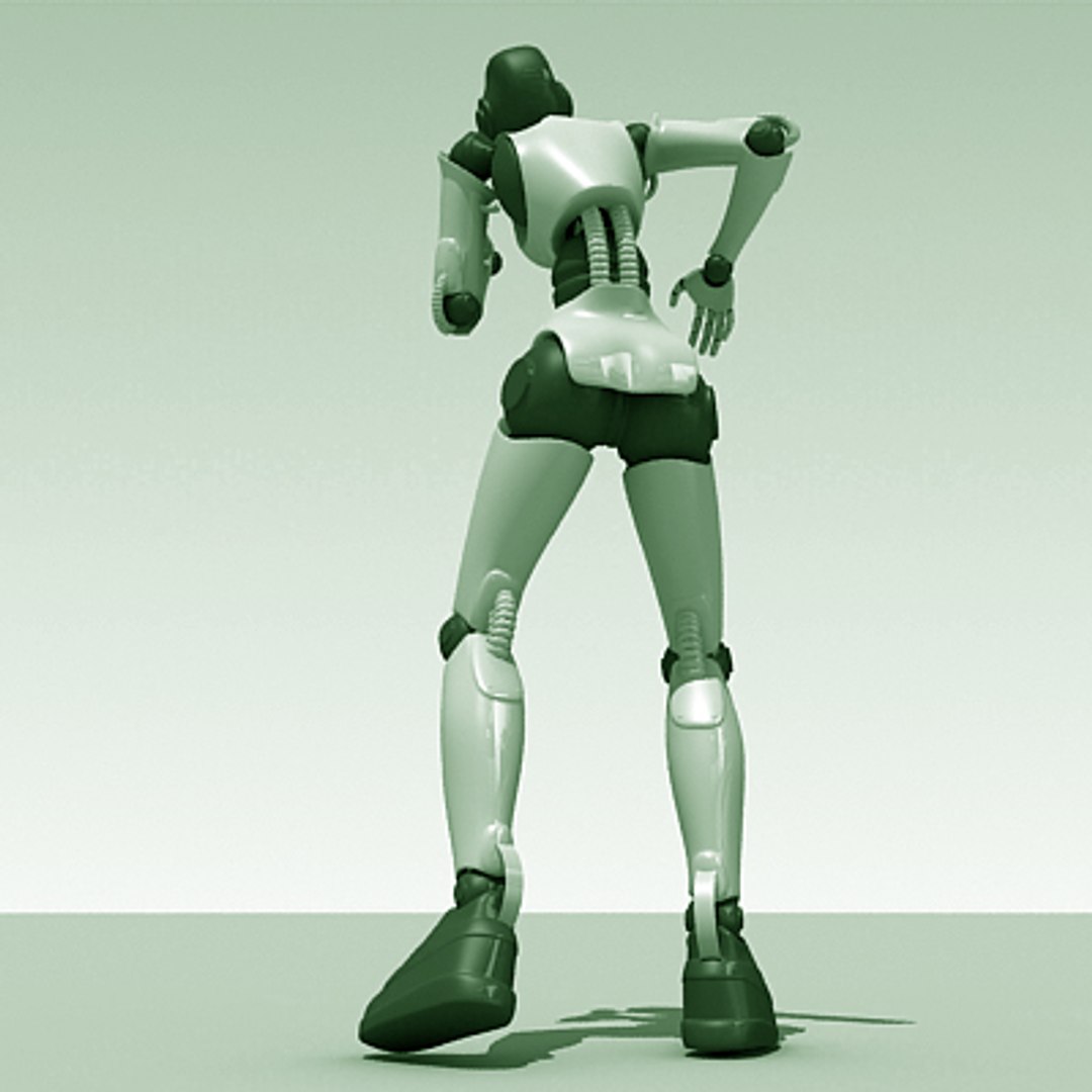 3dsmax Rigged Robeca Robot Fb