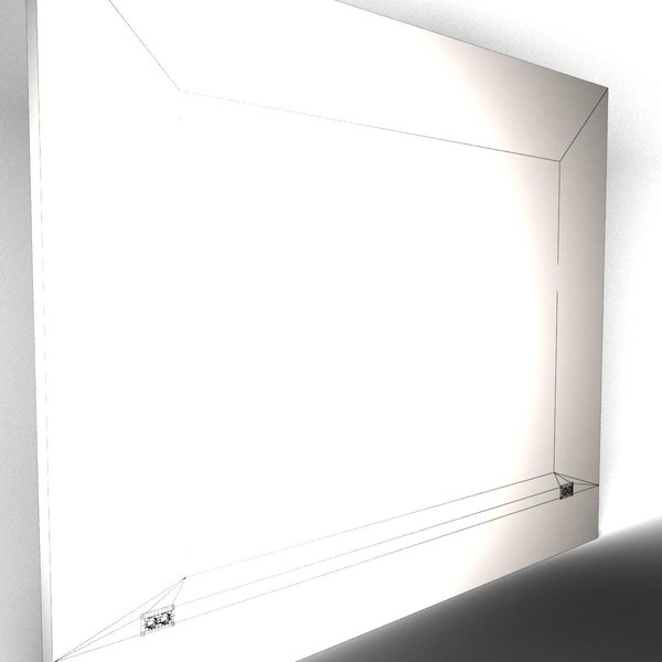 v-ray light wall 3d model