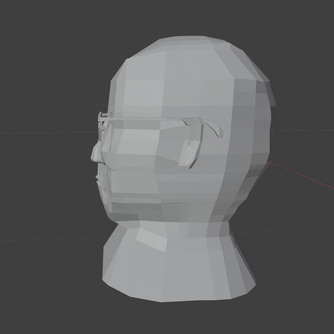 Low Poly Male Head 3D Model - TurboSquid 1719821