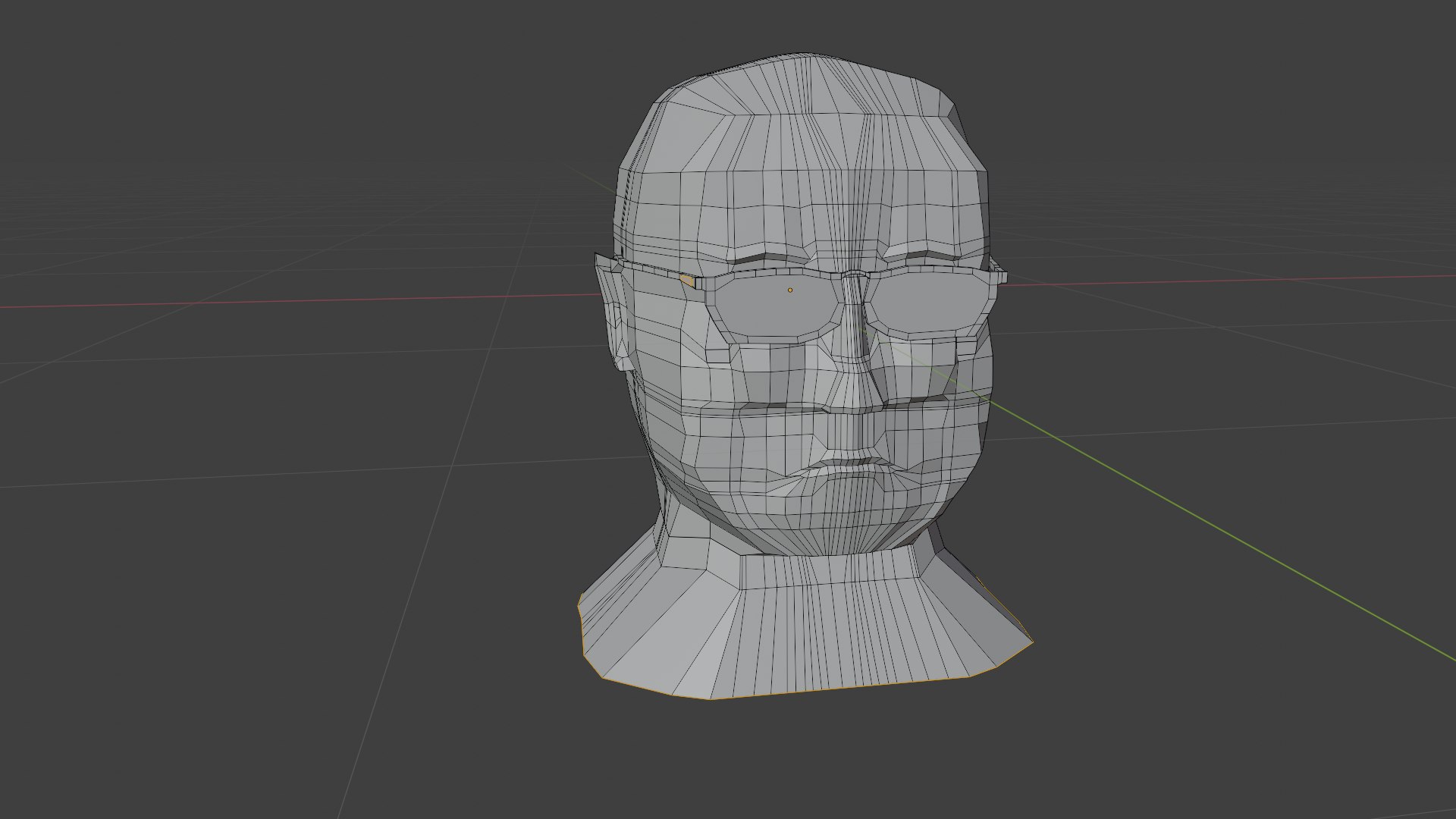 Low Poly Male Head 3D Model - TurboSquid 1719821