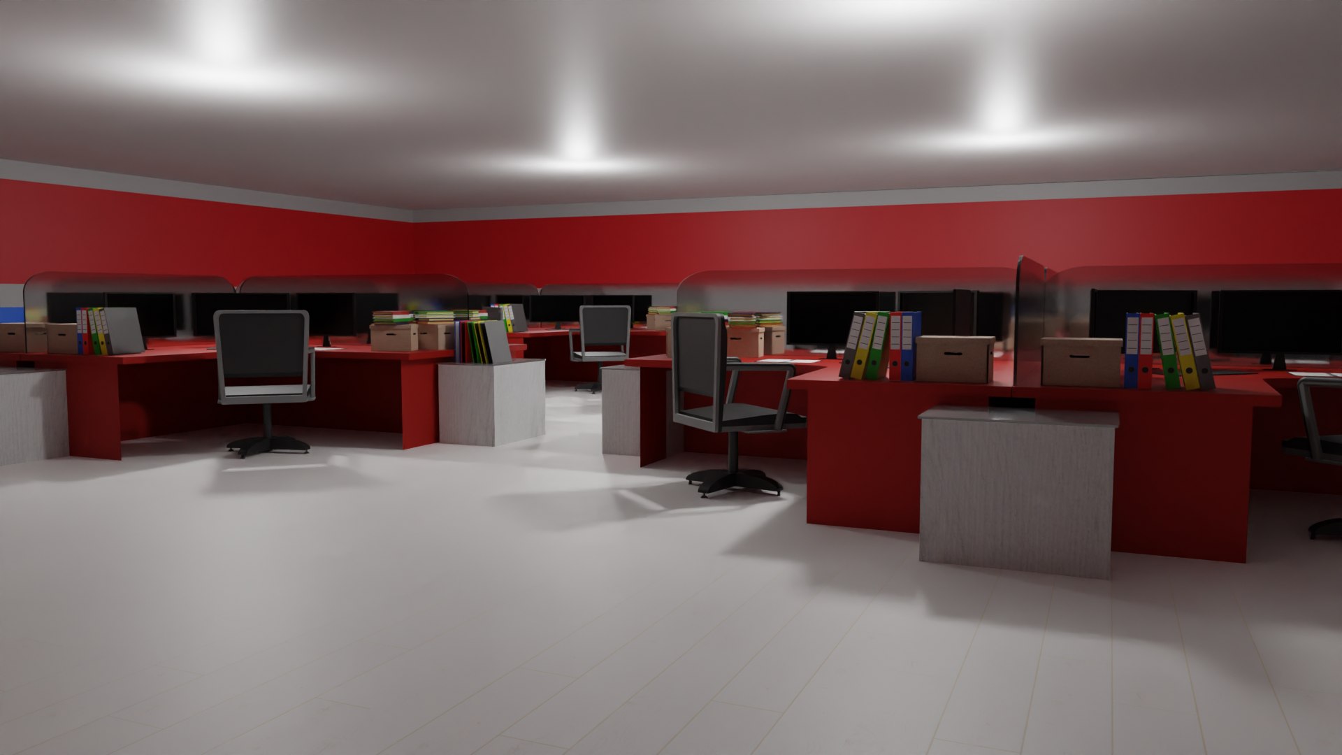 3D Office Space Interior Model - TurboSquid 1924060