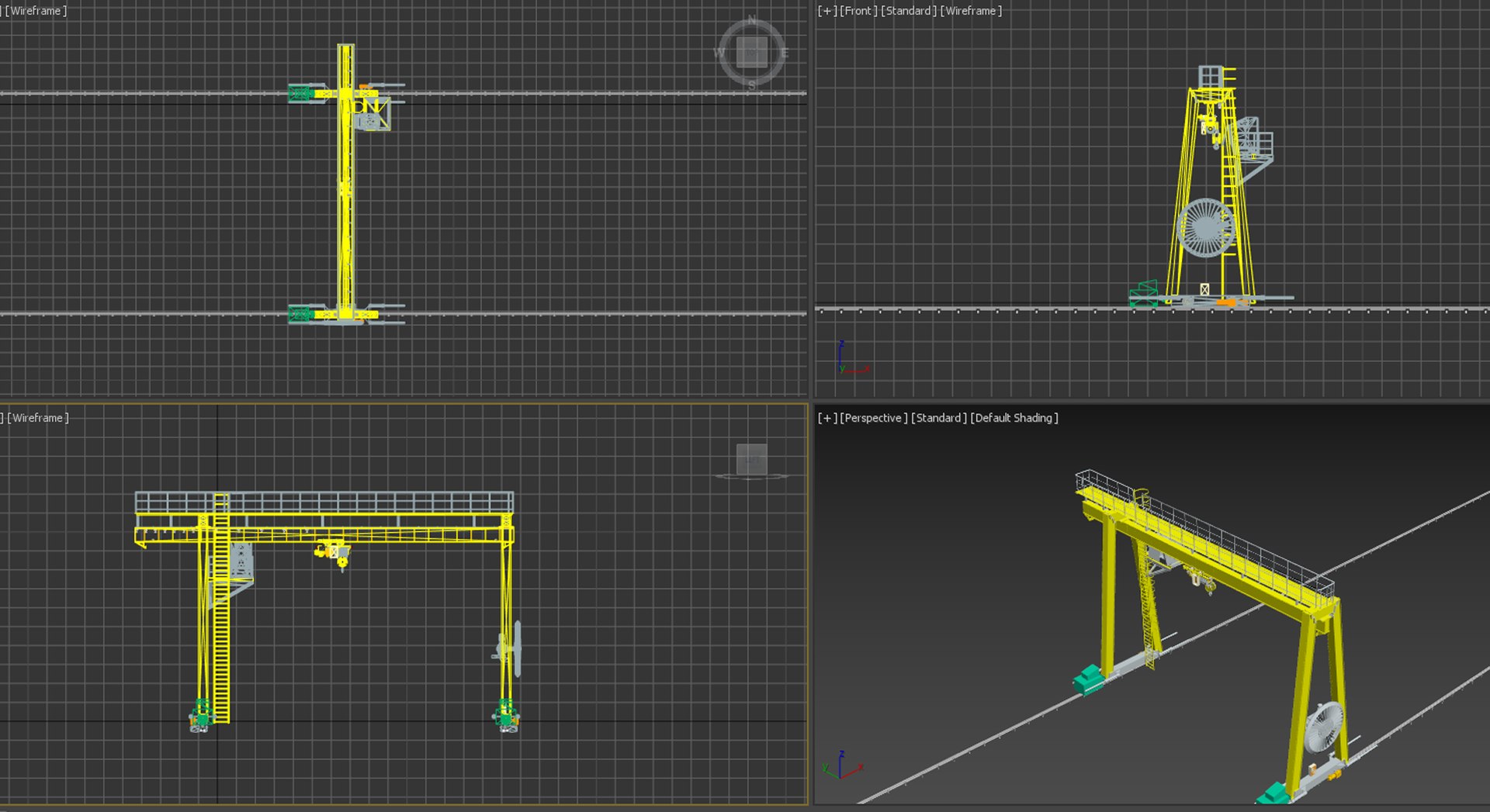 Gantry Crane 3D model - TurboSquid 1808401