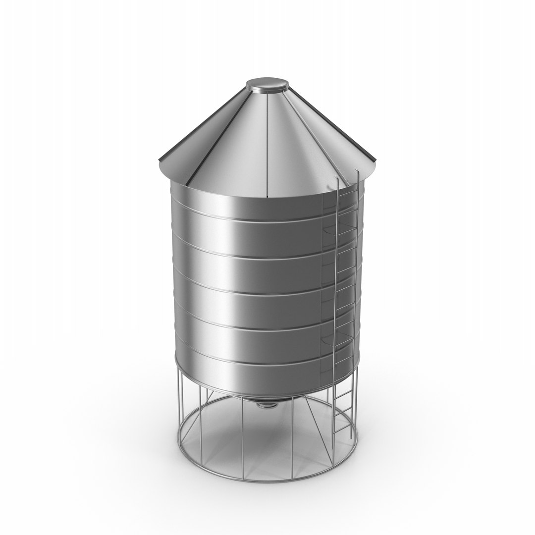 3D Steel Silo Model - TurboSquid 2168728