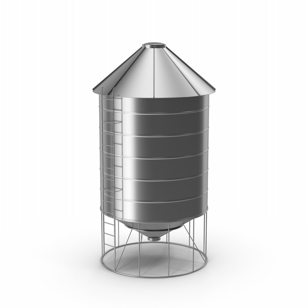 3D Steel Silo Model - TurboSquid 2168728