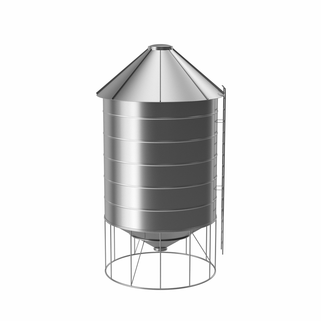 3D Steel Silo Model - TurboSquid 2168728