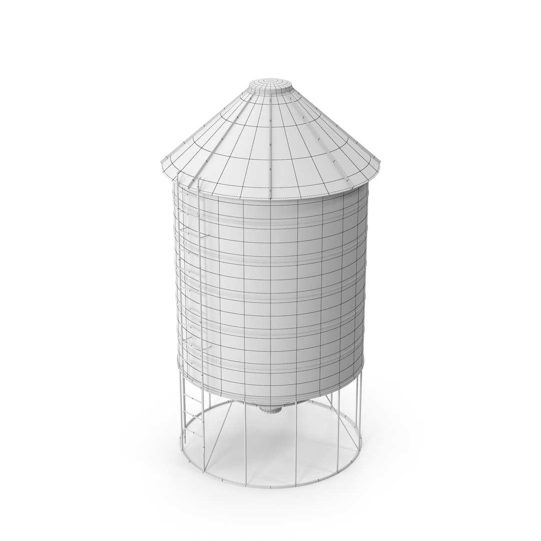 3D Steel Silo Model - TurboSquid 2168728