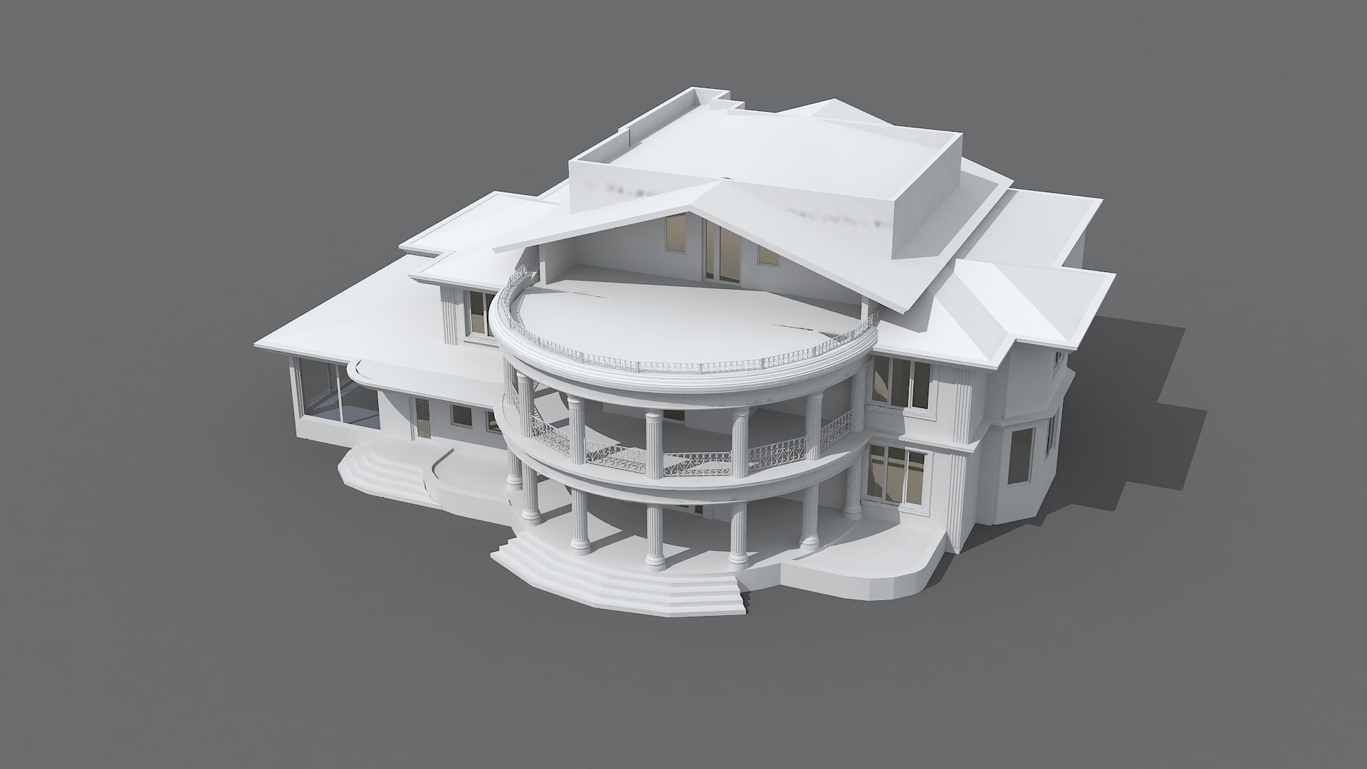 3D Model Classical Villa Exterior - TurboSquid 1220691