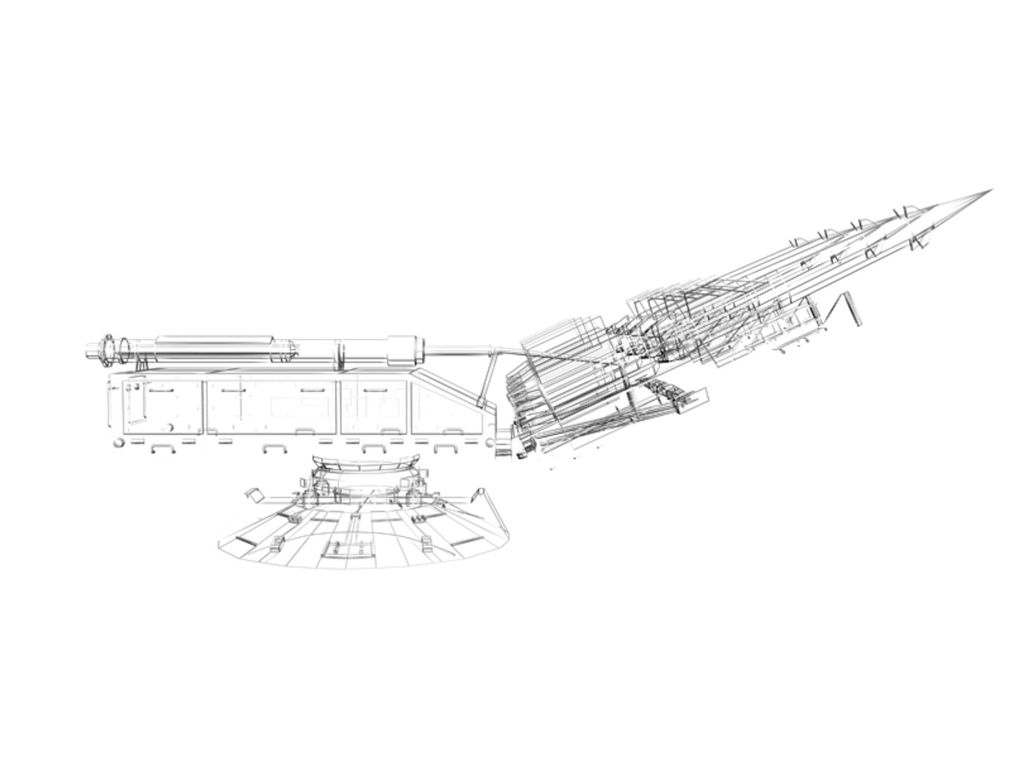 3d Model Of Sa-3 Goa Artillery