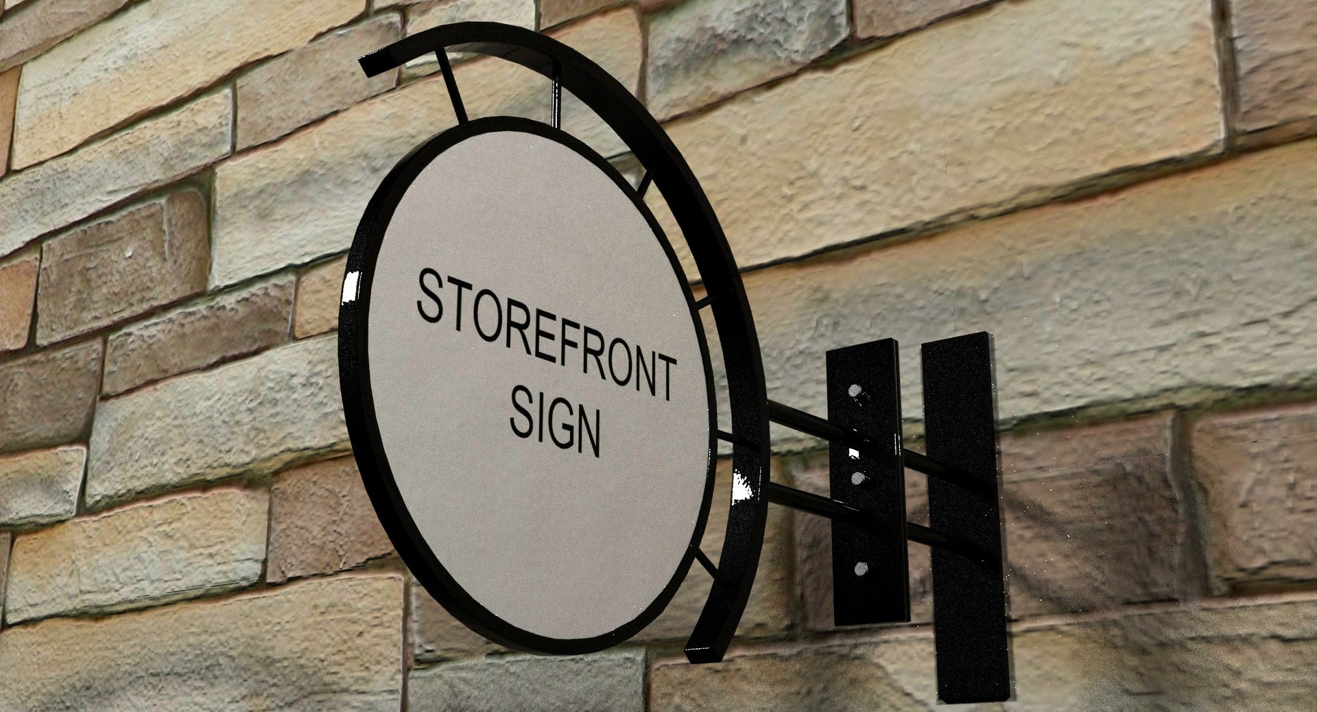 Storefront Sign 3D Model - TurboSquid 1324383