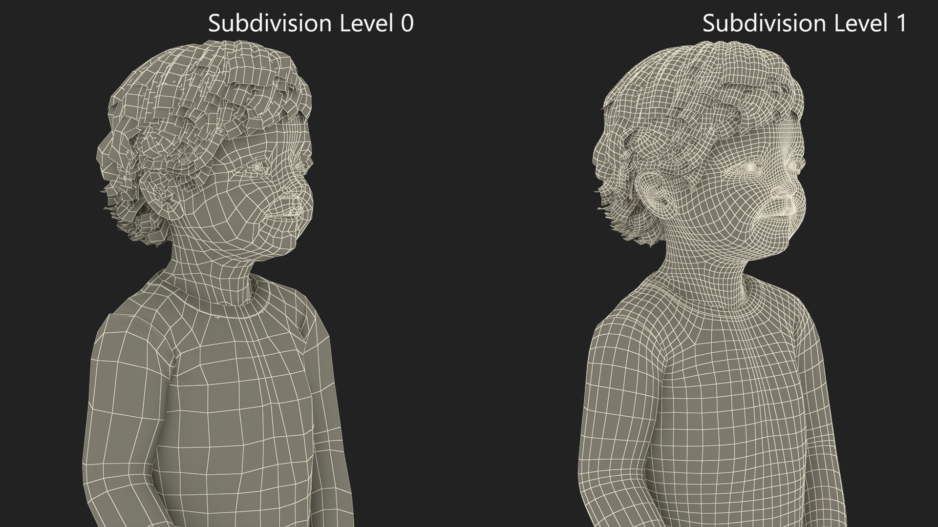 3D Model Toddler Aged 1 Year In Pajamas Standing Pose - TurboSquid 2267061