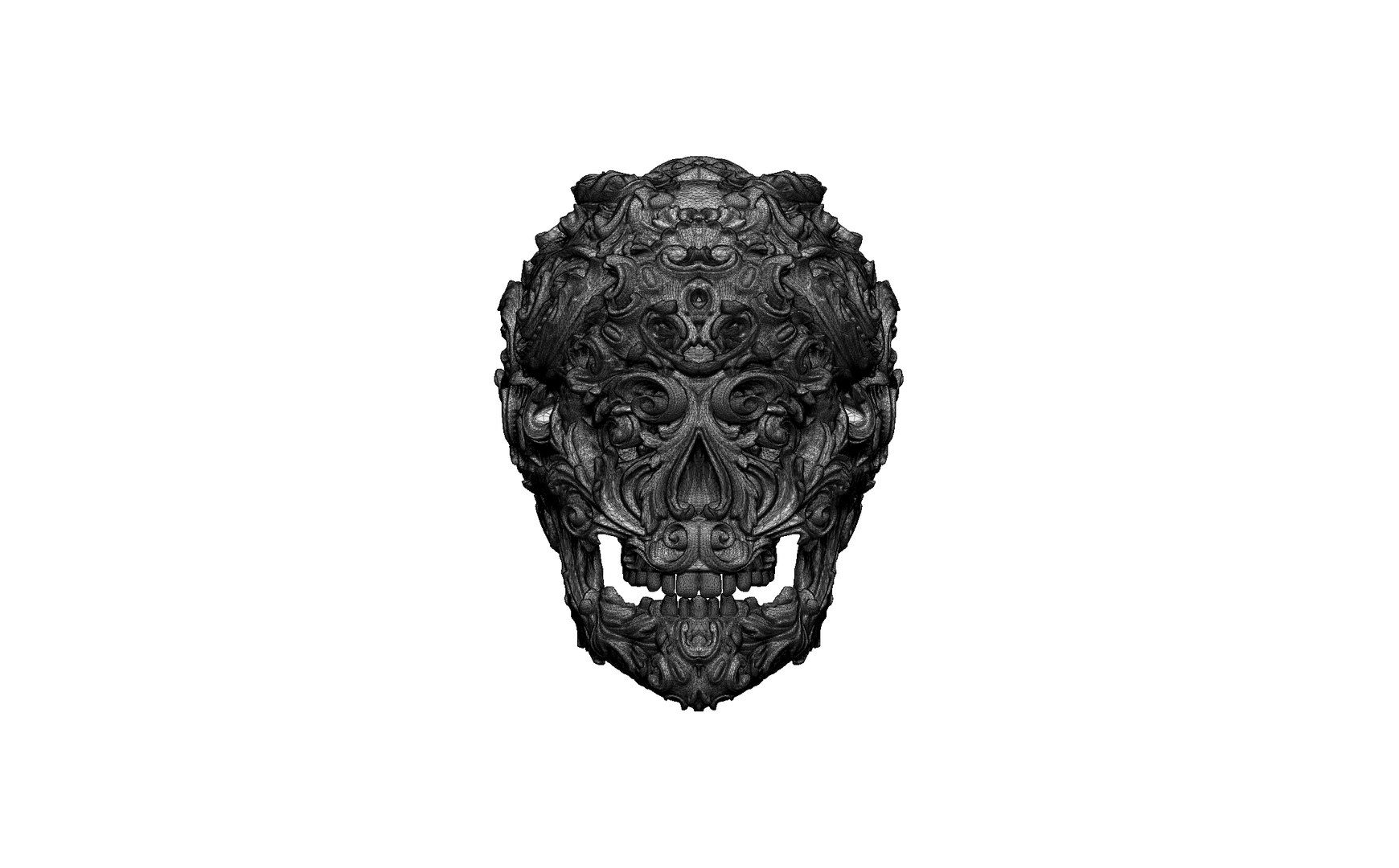 Skeleton pattern skull 3D model - TurboSquid 2151824