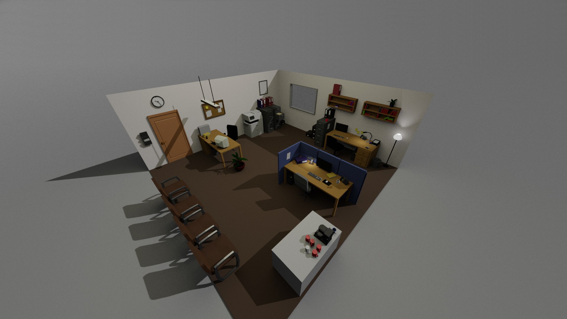 Office Set 3D - TurboSquid 1568287
