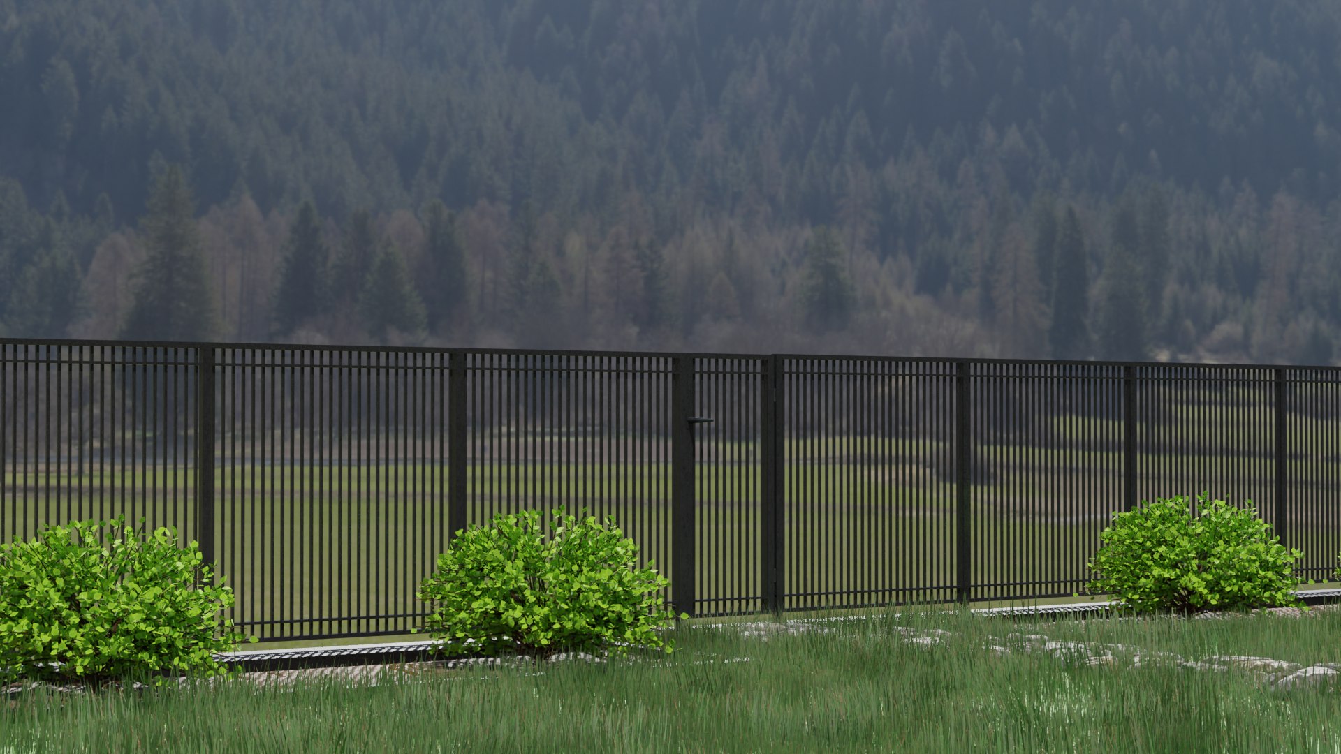 3D Model Low-Poly Realistic Fence 1 - With Materials - TurboSquid 2113923