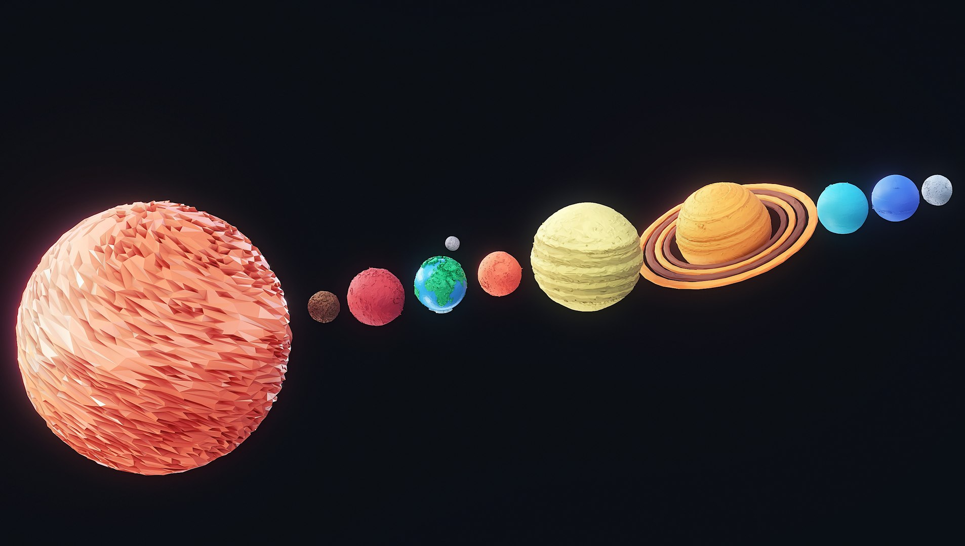3D model solar planets - TurboSquid 1362116