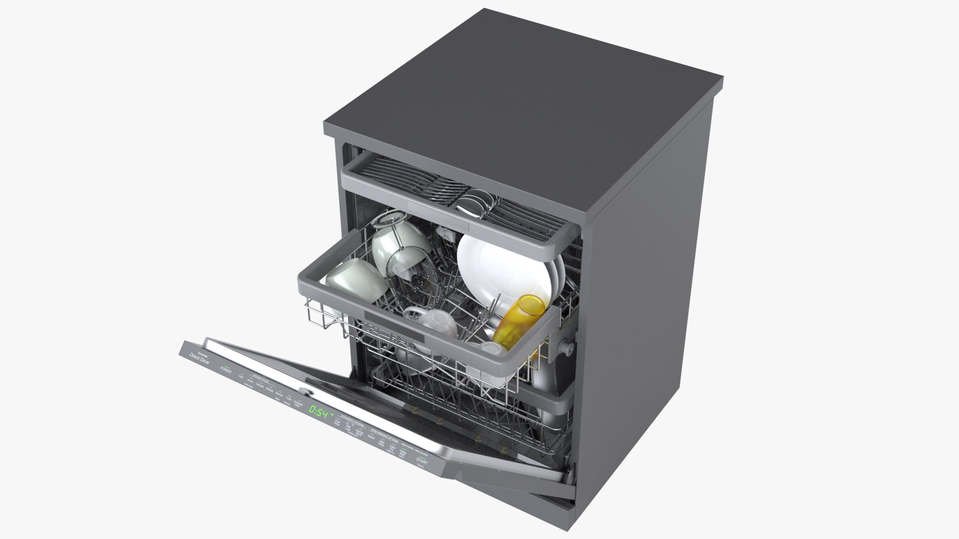 Freestanding Dishwasher 3D Model - TurboSquid 1720037