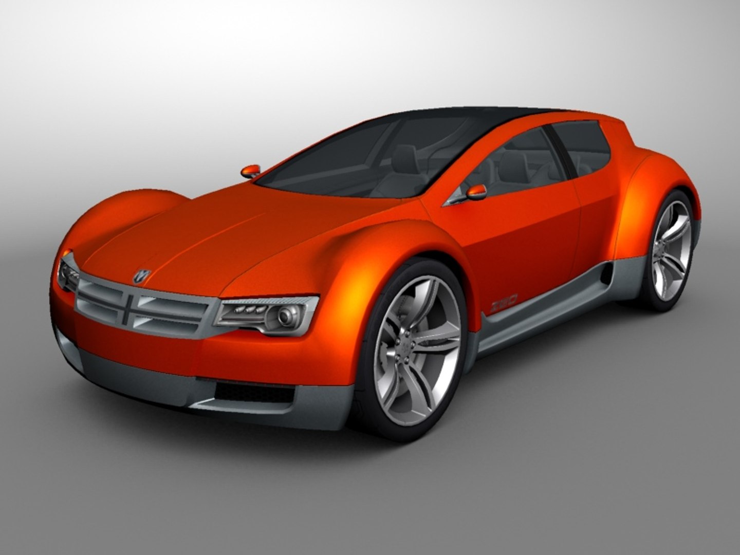 3d model of dodge zeo concept car