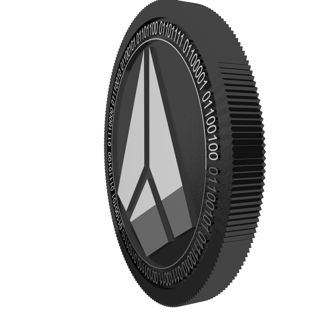 3D shard black coin - TurboSquid 1625898