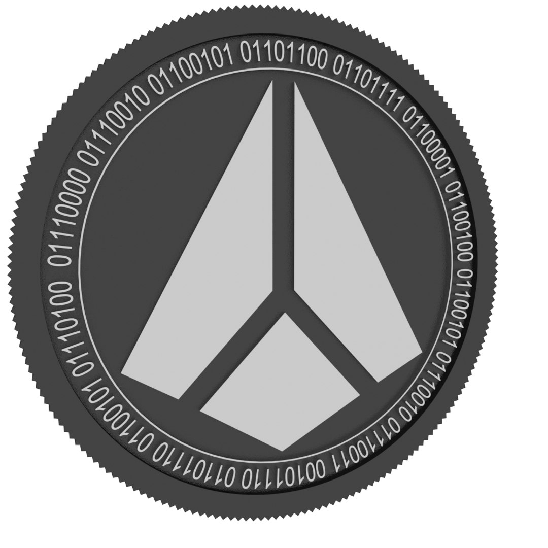 3D shard black coin - TurboSquid 1625898