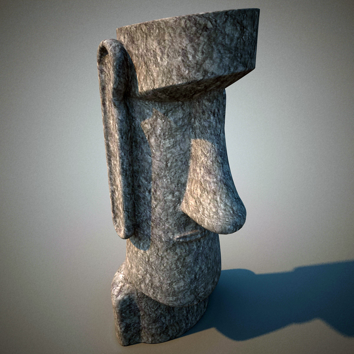 3d moai statue