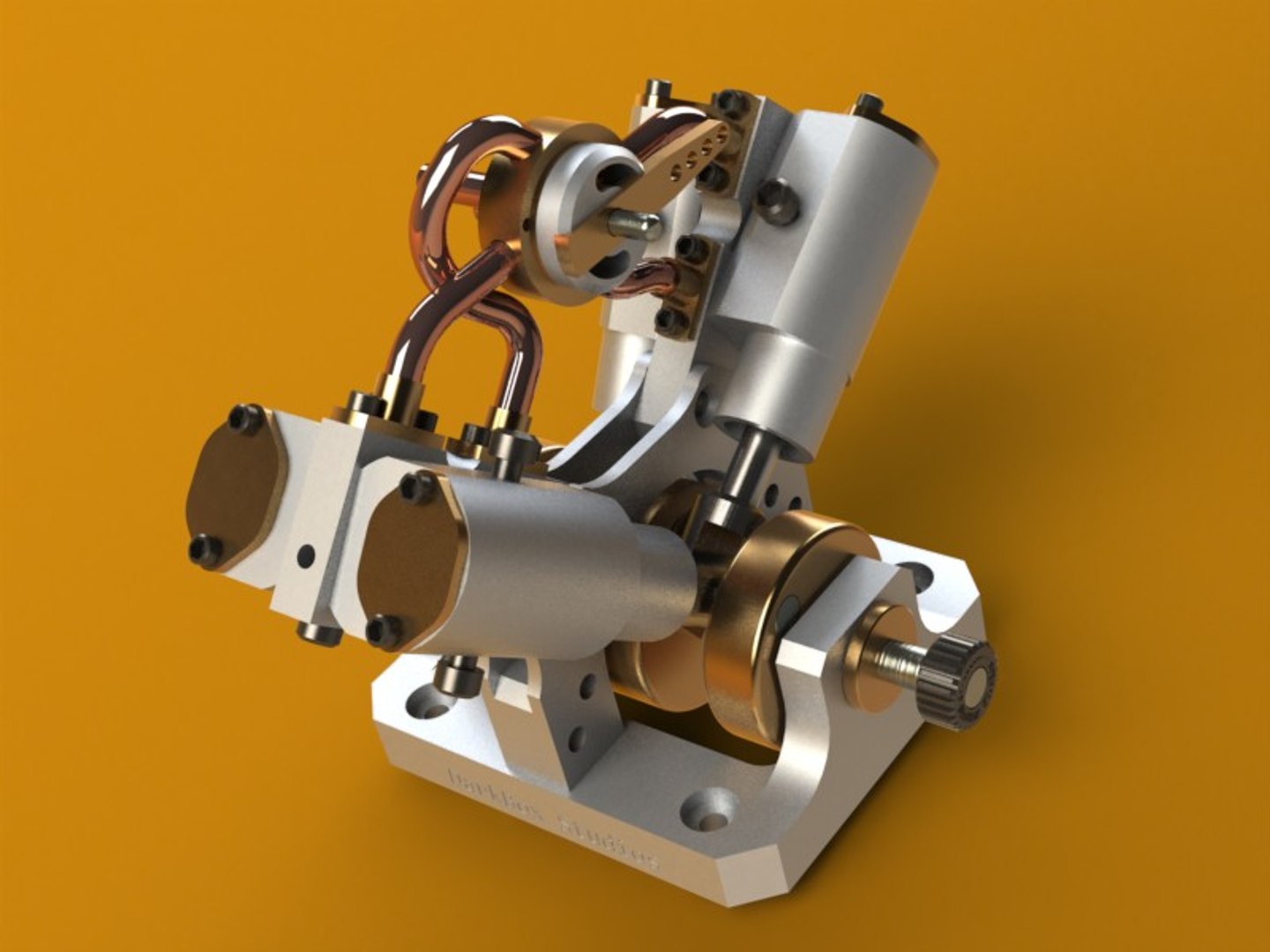 steam engine 3d model