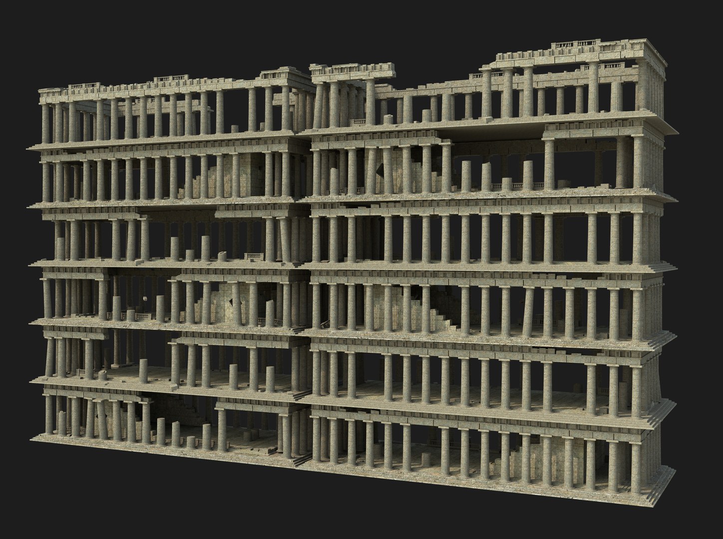 Fantasy Ancient Ruins Building 3D Model - TurboSquid 1831384