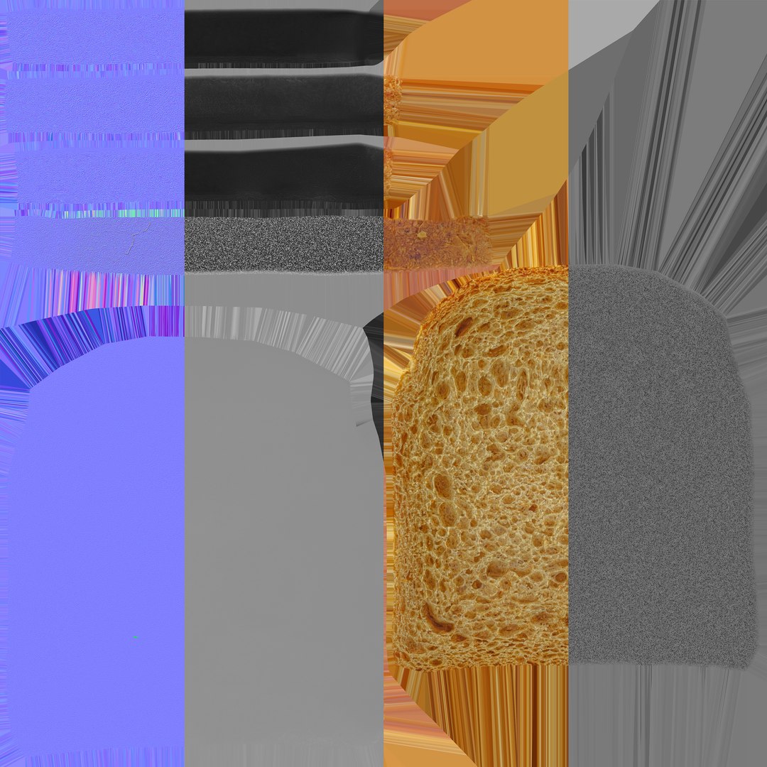 3D Model Toast With Duck Paste 01 - TurboSquid 2060359