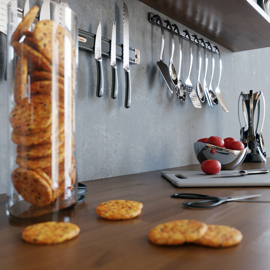 3D Set Kitchen Utensils Model - TurboSquid 1451289