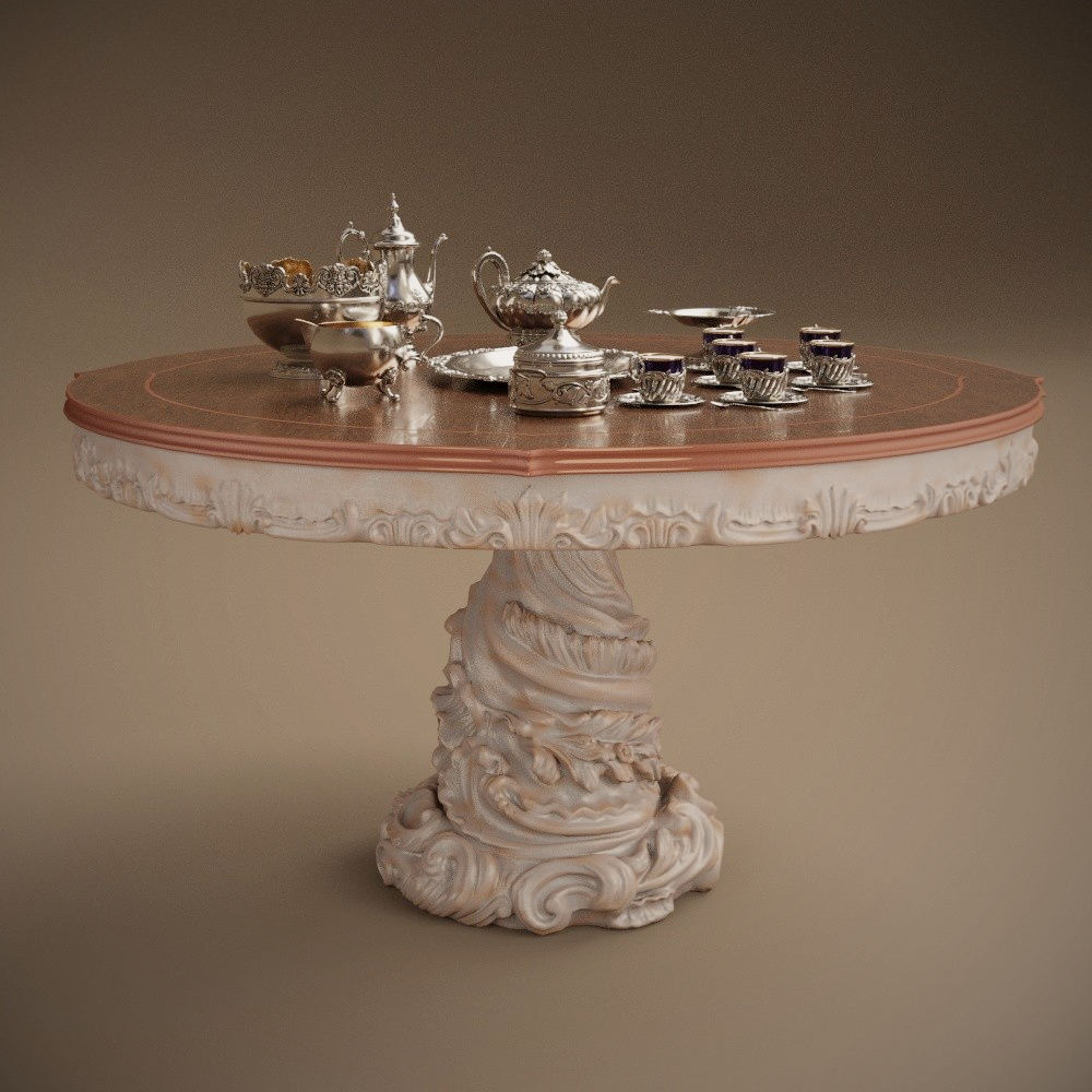 3D silver service set 9 model - TurboSquid 1358731