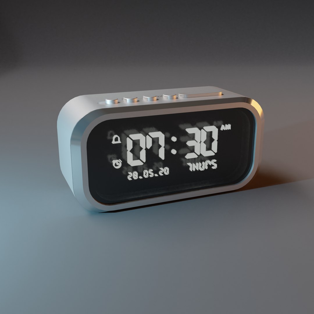 3D Digital Clock - TurboSquid 1556076