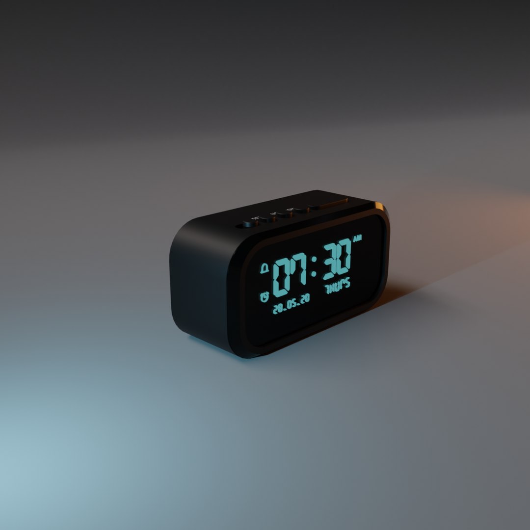 3D Digital Clock - TurboSquid 1556076