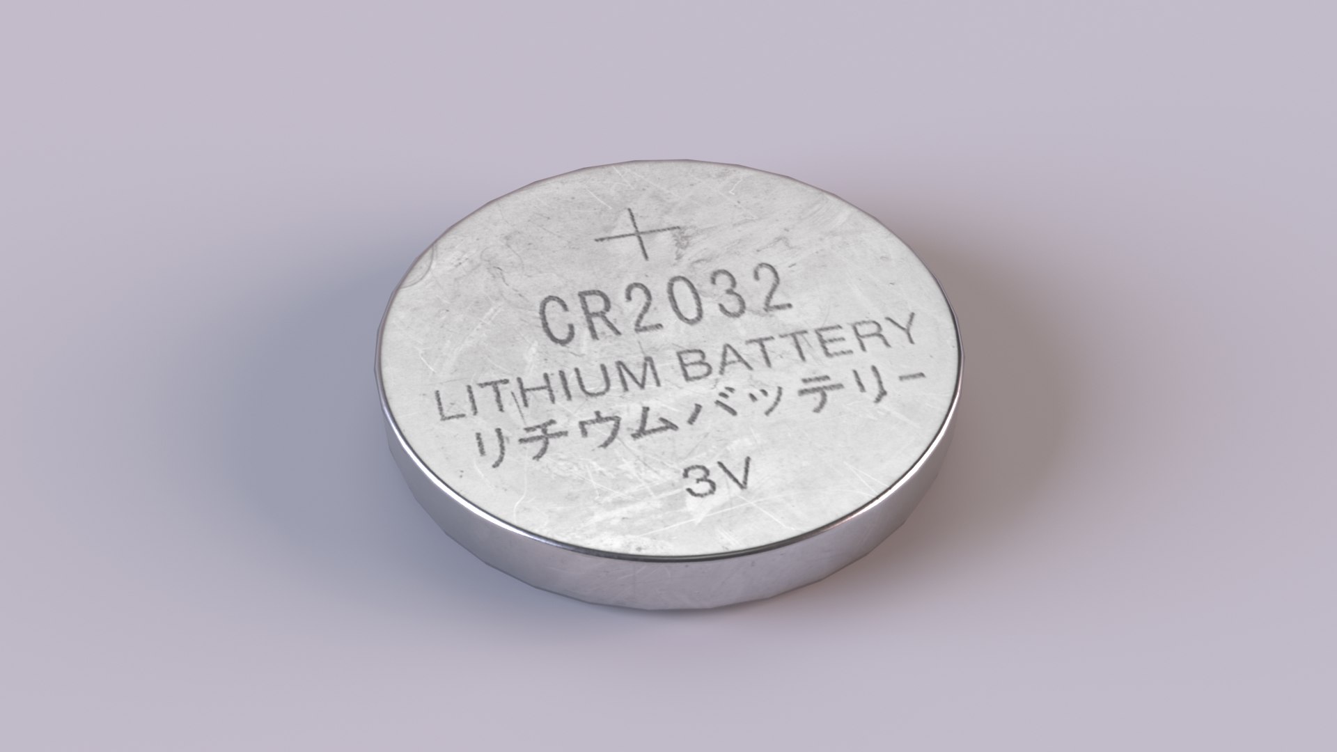 Battery CR2032 3D Model - TurboSquid 1933731