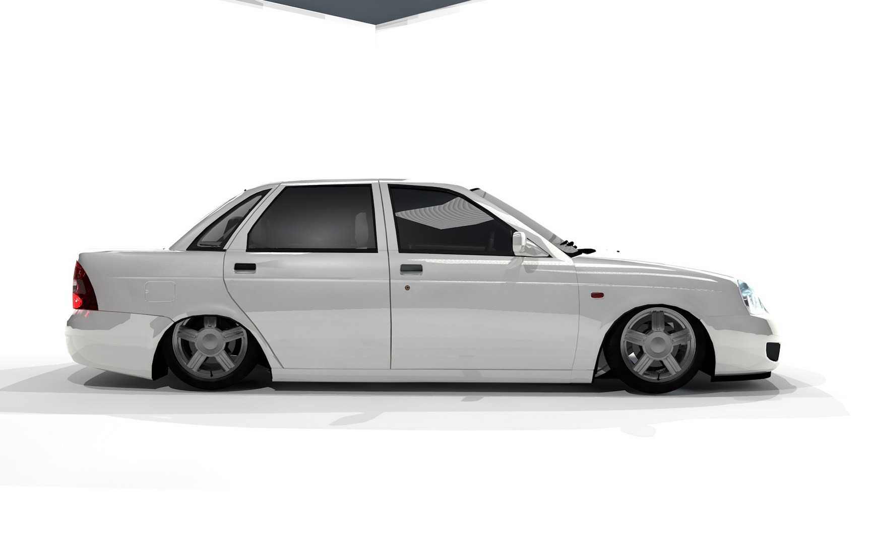 3d Model Of Lada Priora