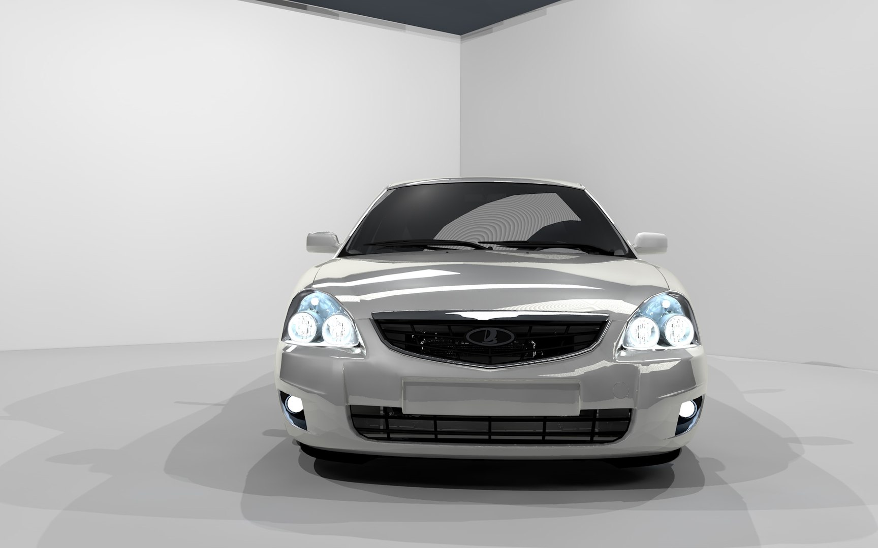 3d Model Of Lada Priora