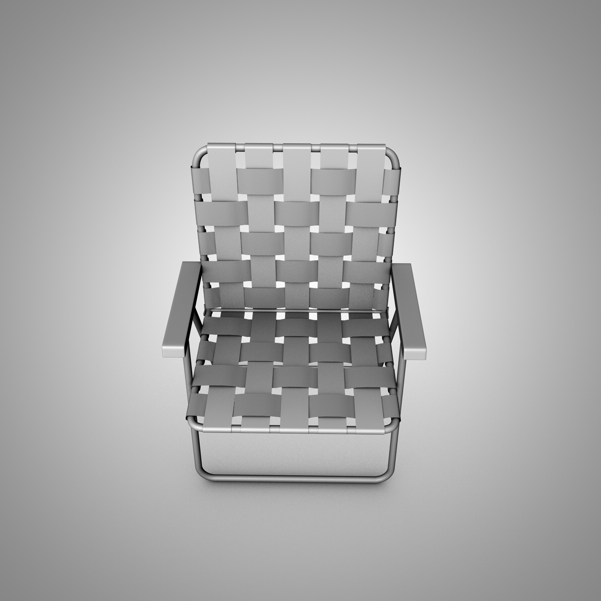 3d model folding chair