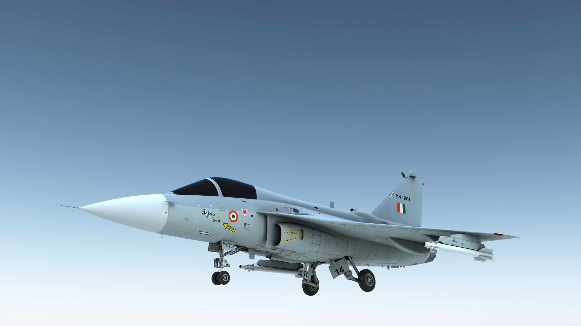 3D HAL Tejas Multirole Light Fighter Exterior Only Model - TurboSquid ...