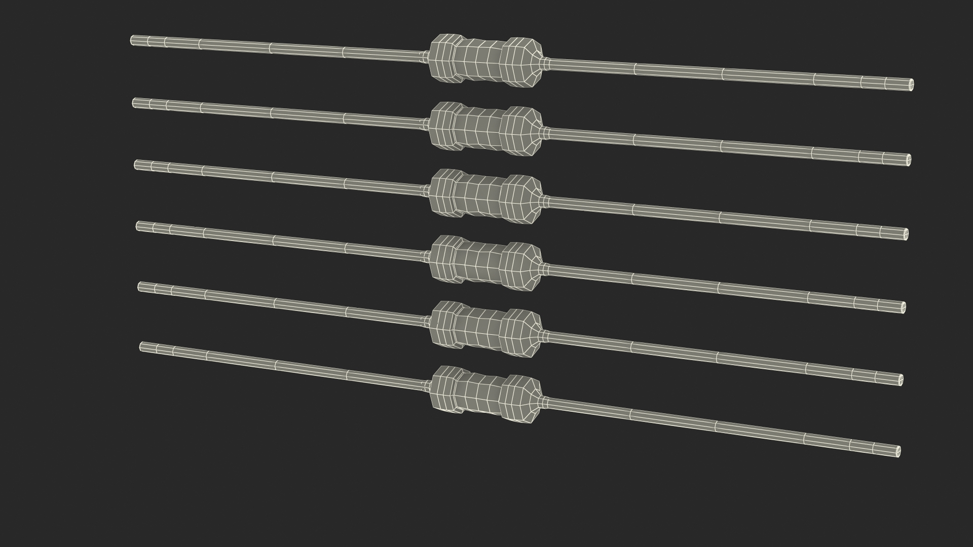 Axial Lead Metal Film 3D Model - TurboSquid 1665069