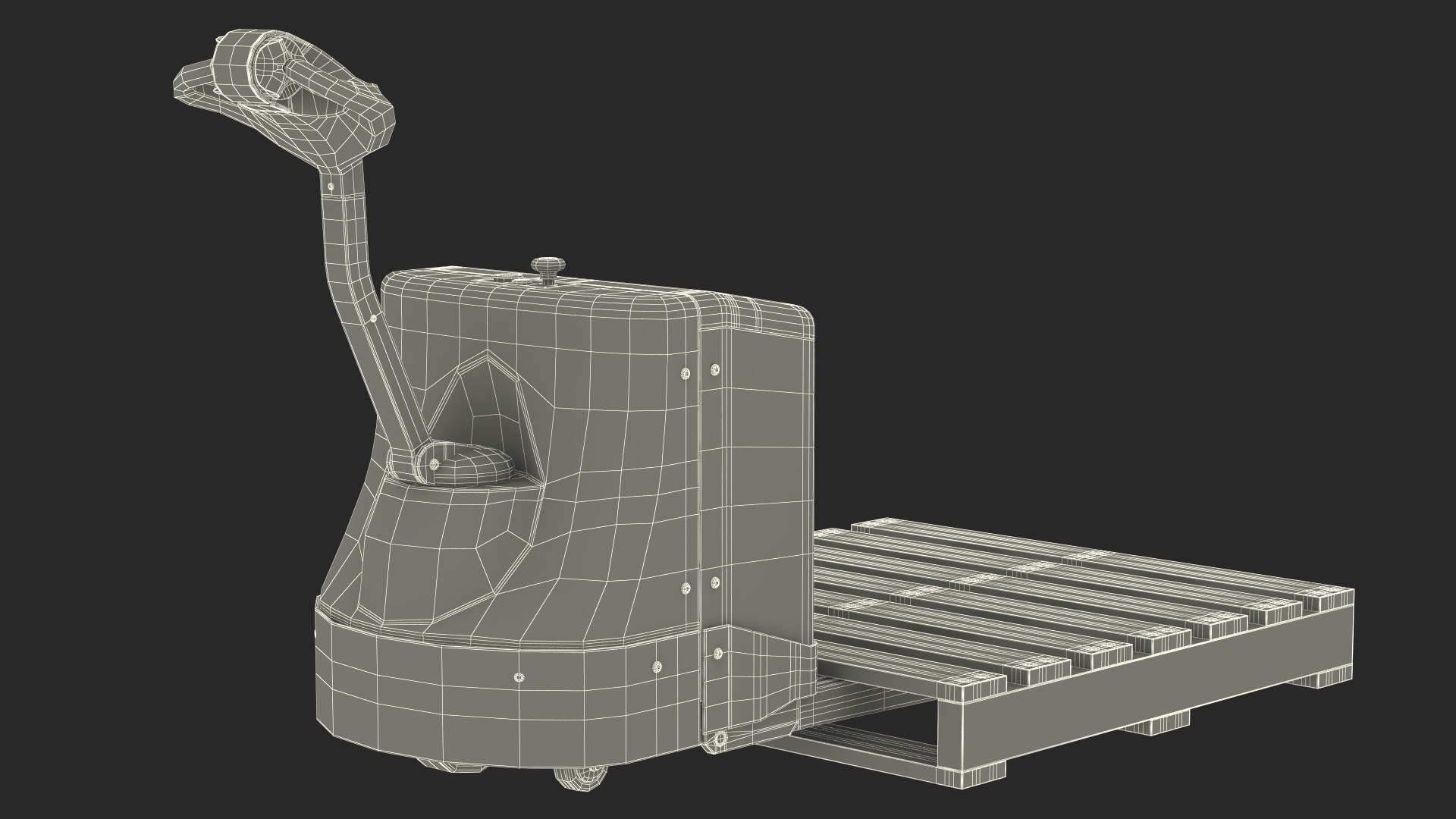 3D Self Propelled Electric Pallet Jack and Pallet Rigged model - TurboSquid 2174338