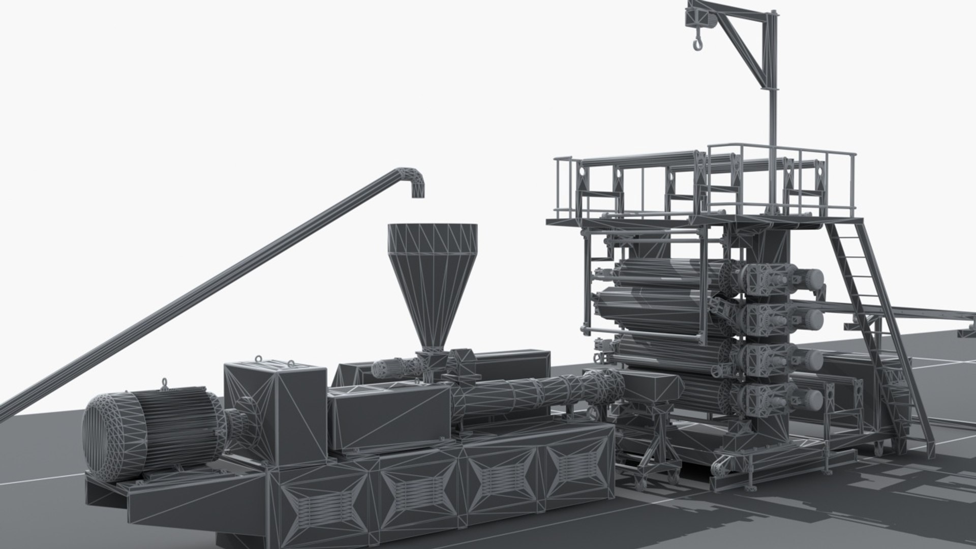 3D Industrial Equipment 6-Floor Production Line Model - TurboSquid 2163211