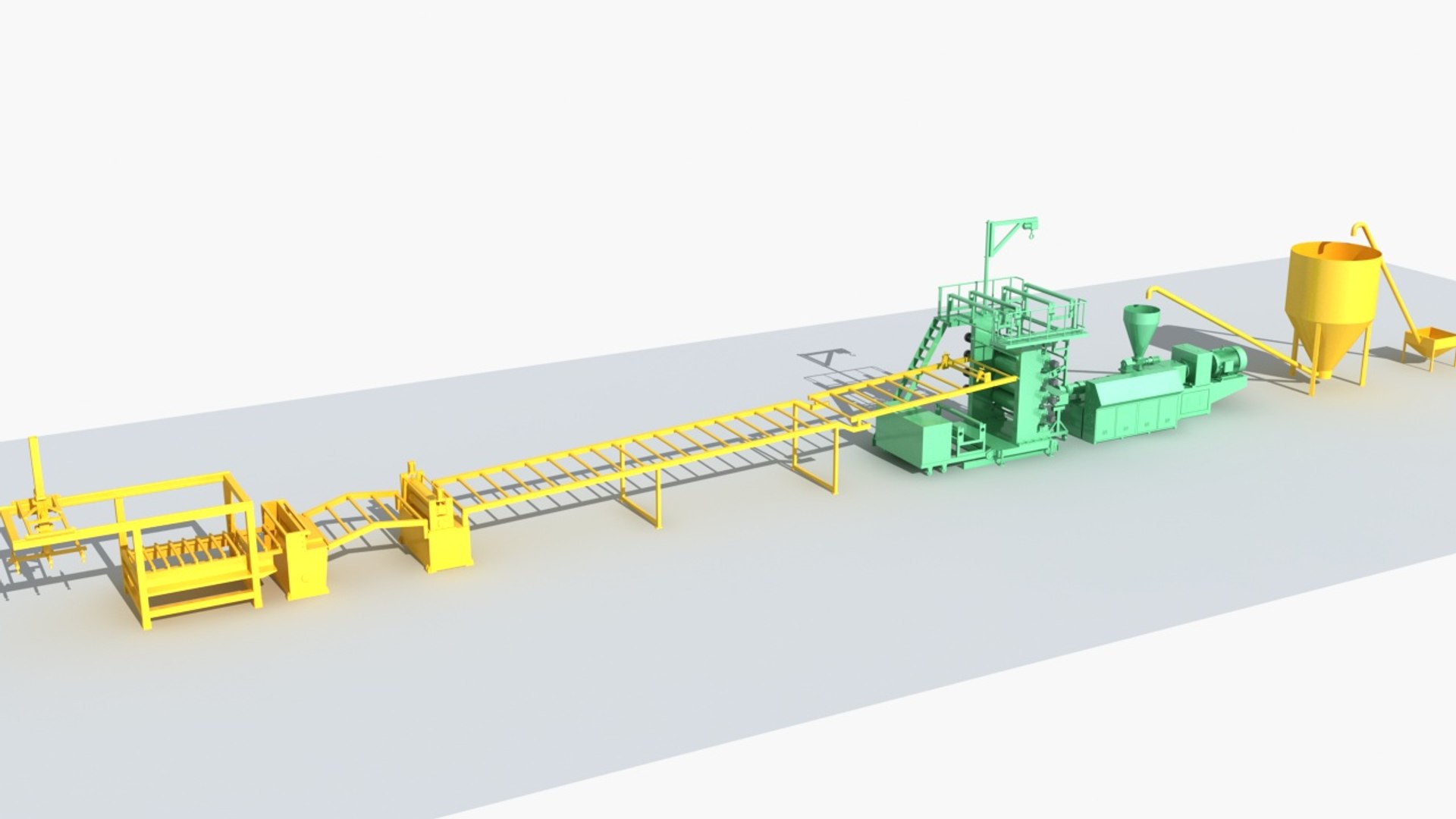 3D Industrial Equipment 6-Floor Production Line Model - TurboSquid 2163211
