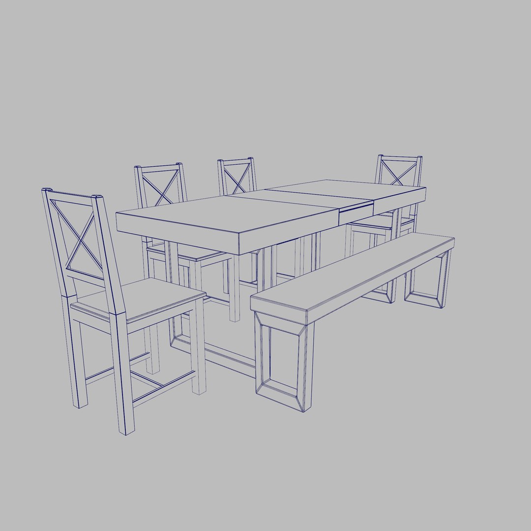 3D Dining Table - TurboSquid 2329990