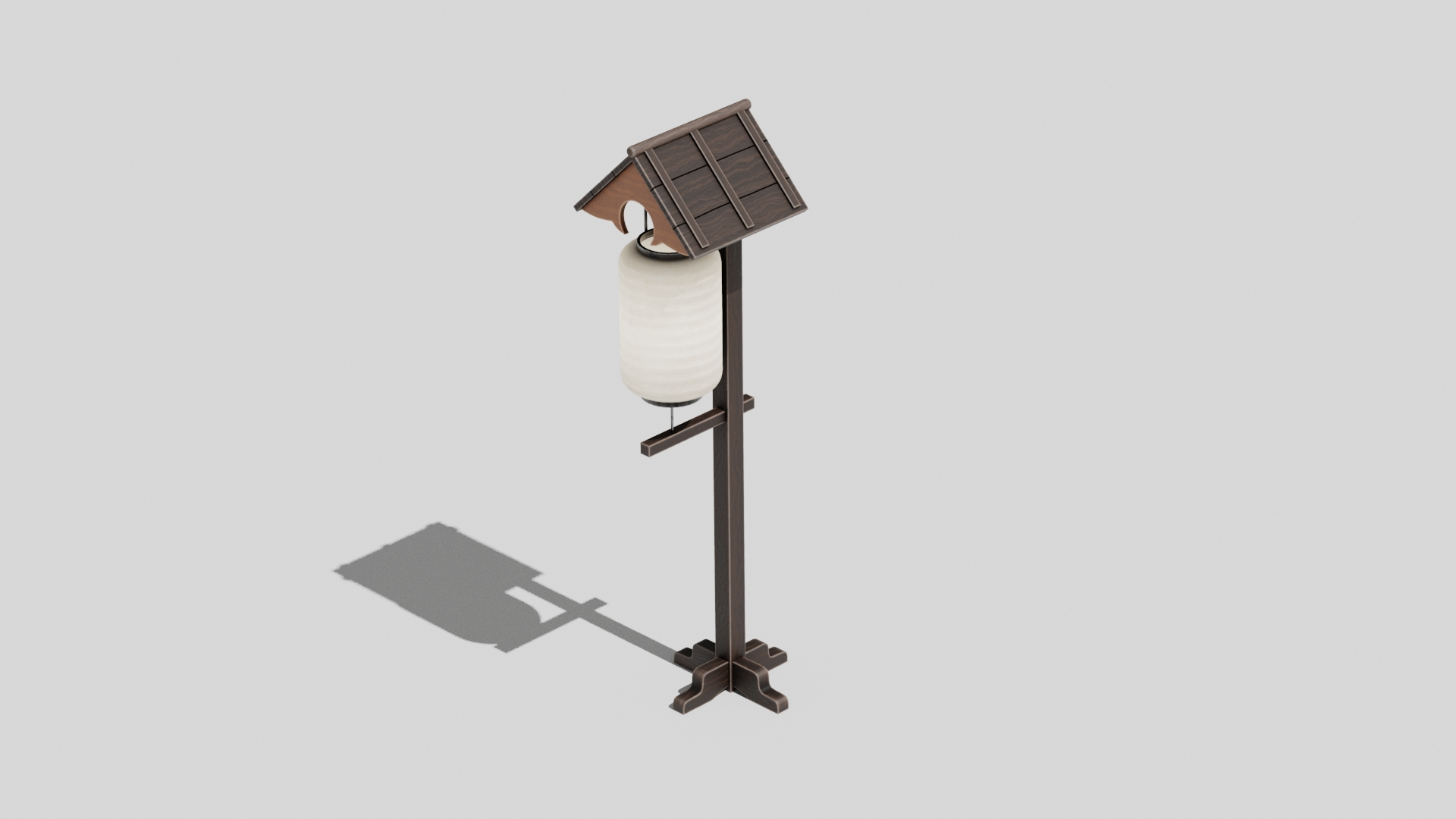 3D Model Japanese Furniture Kit - Outdoor Paper Lamp - TurboSquid 1953789