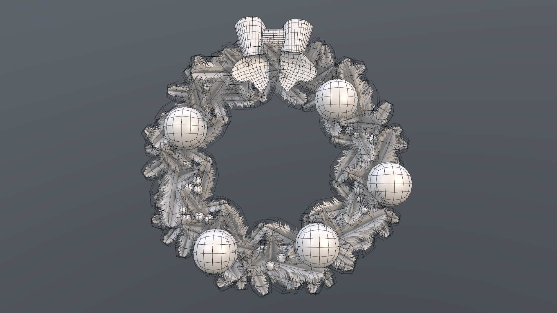 3D Low-poly Christmas Wreath - TurboSquid 2169546