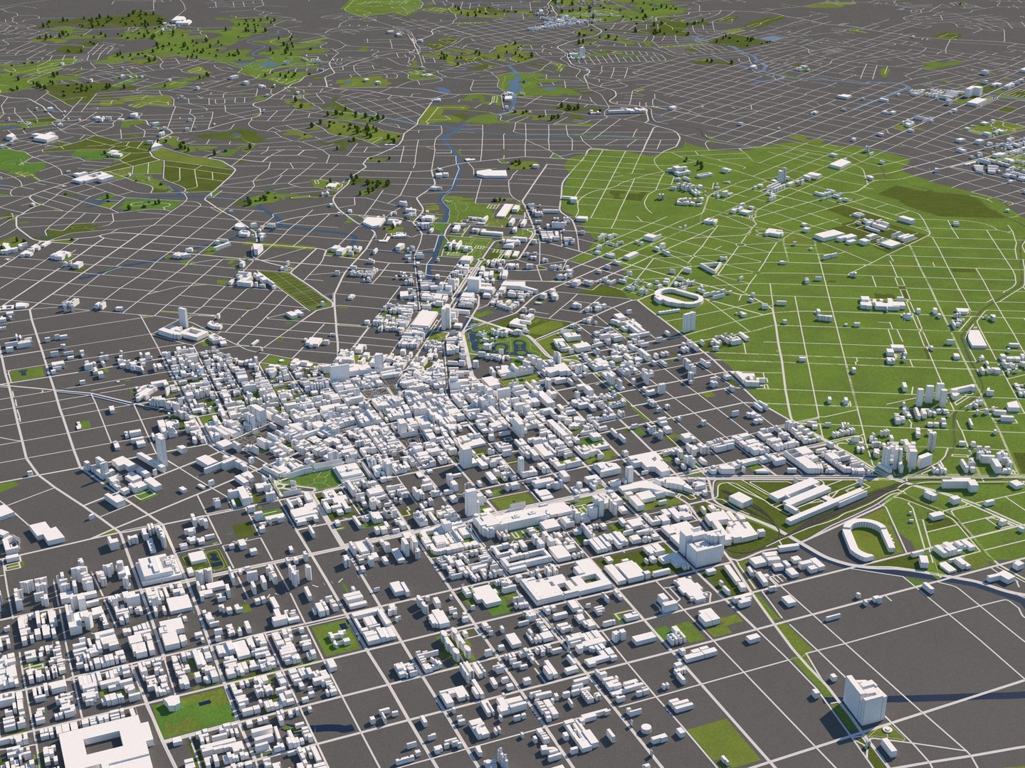 Buildings Houses Maps 3D Model - TurboSquid 1631091