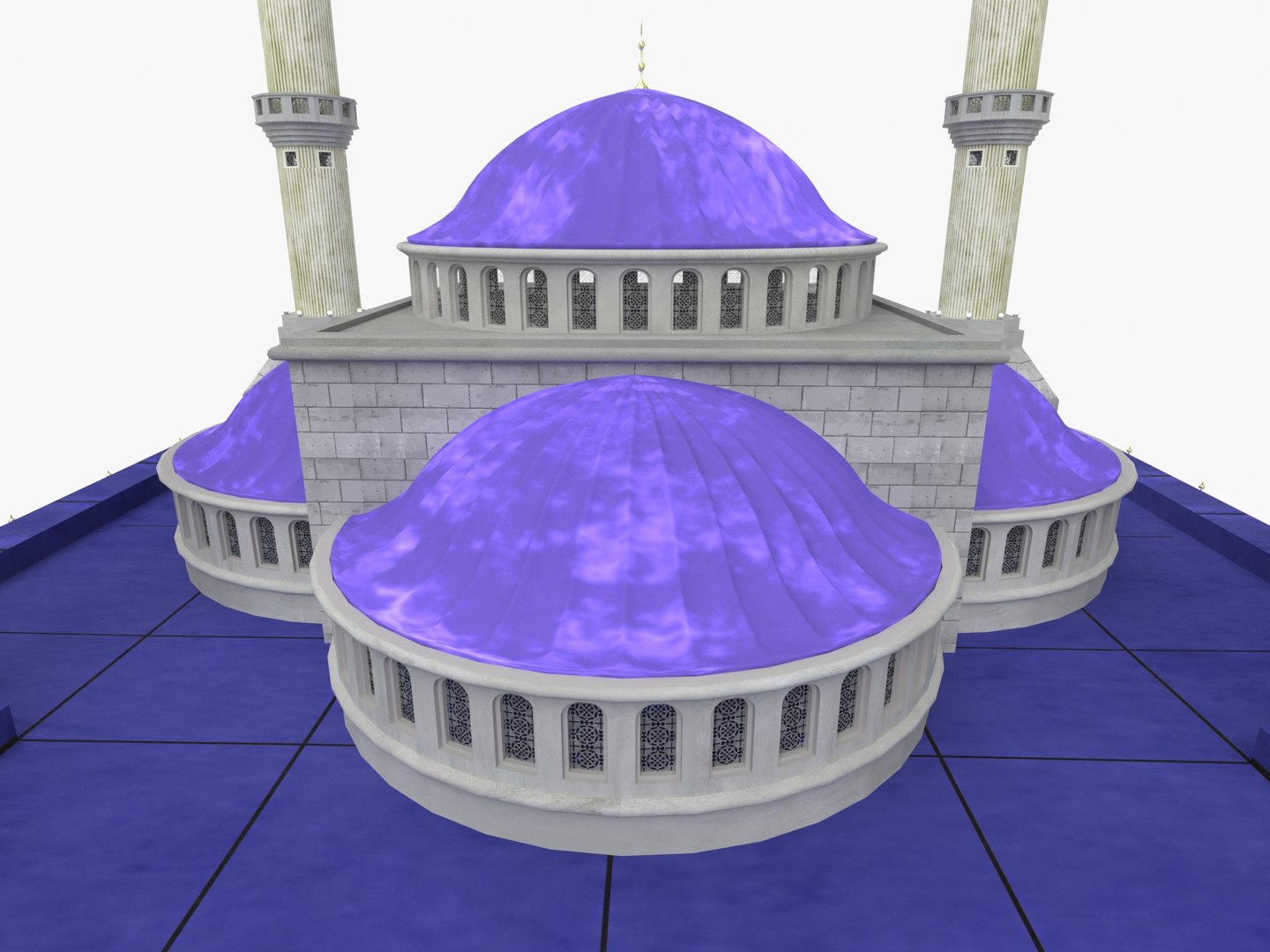 Umar Bin Khattab Mosque Model - TurboSquid 1970953