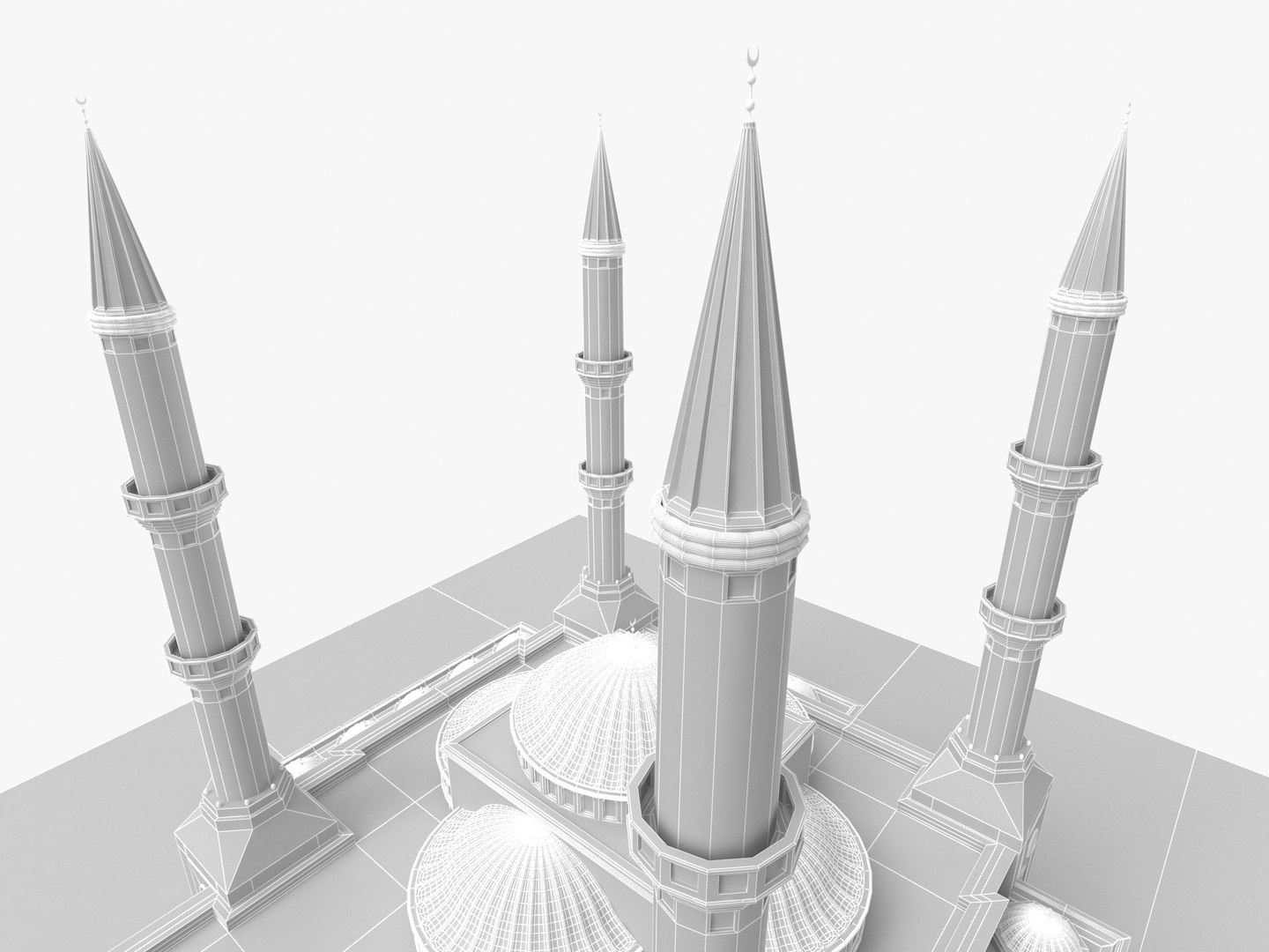 Umar Bin Khattab Mosque Model - TurboSquid 1970953